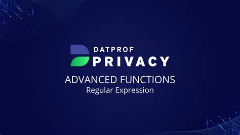 Regex Examples For Data Masking Datprof Privacy Youtube