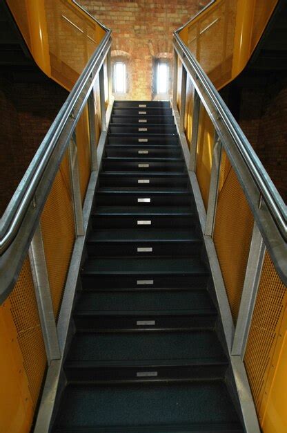 Premium Photo Low Angle View Of Staircase In Building