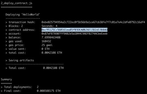 deploy an ethereum smart contract in 6 steps