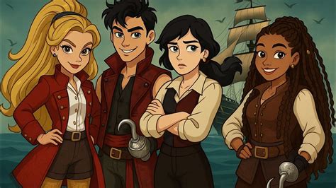 Cj Hookharry Hookharriet Hook And Hazel Hook Pirate Life Ai