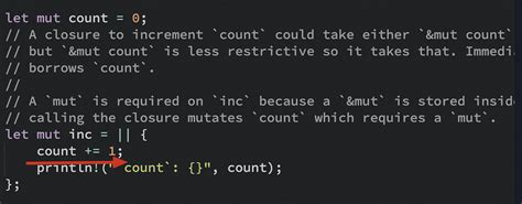 Can Anyone Explain Why This Closure Capture Is Borrow Mut The Rust Programming Language Forum