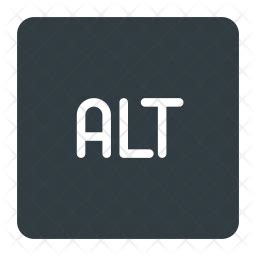 Alt Key Icon Download In Glyph Style