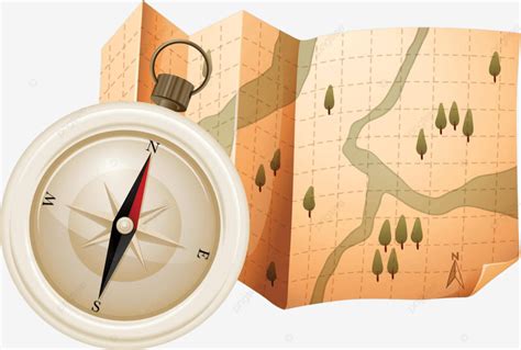 Map And Compass Symbol Plot Map Vector Symbol Plot Map Png And