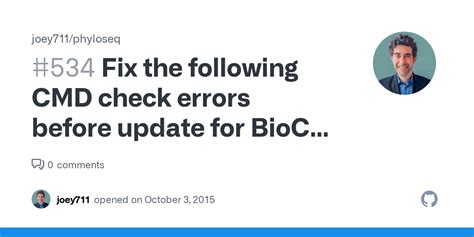Fix The Following CMD Check Errors Before Update For BioC Release Issue Joey