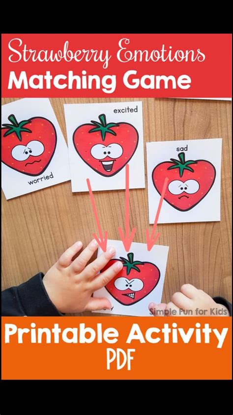 Emotion Matching Game Printable