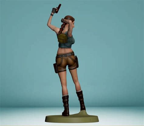 3d Model Lara Croft Vr Ar Low Poly Cgtrader