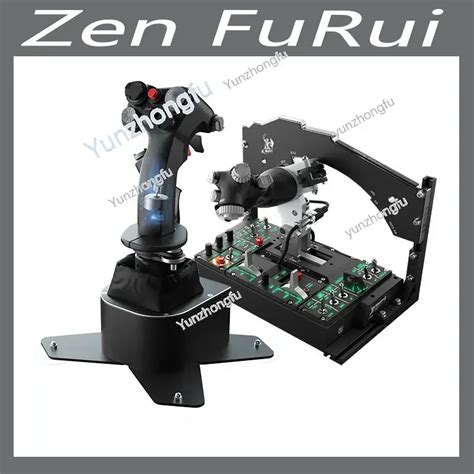 F16 Joystick De Vuelo Simulado Acelerador De Metal Completo Fuerza De
