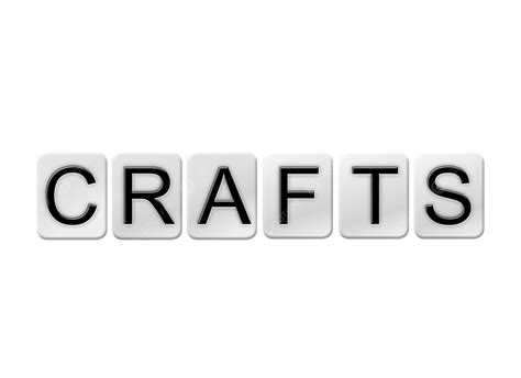 Crafts Isolated Tiled Letters Concept And Theme Typescript Scrapbook