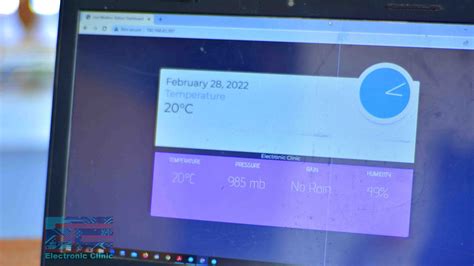 Esp8266 Webserver Weather Station With Temperature Pressure And Rain Detection