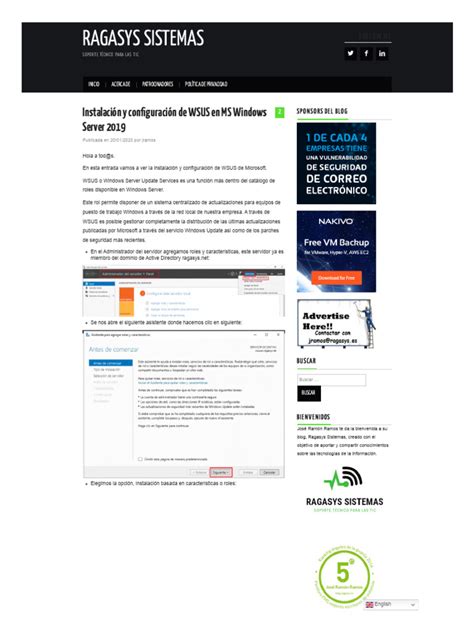 Instalacion Y Configuracion De Wsus En Ms Windows Server 2019 Pdf Microsoft Azure