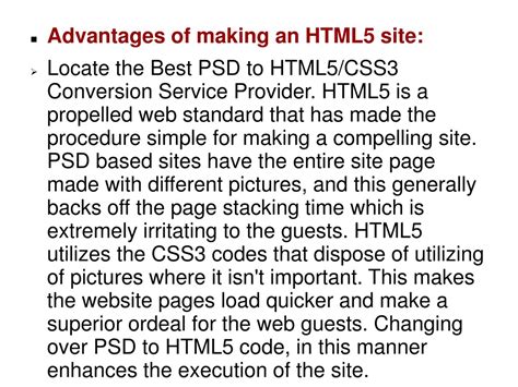 Ppt Best Psd To Html5css3 Conversion Service Provider Powerpoint Presentation Id8186239