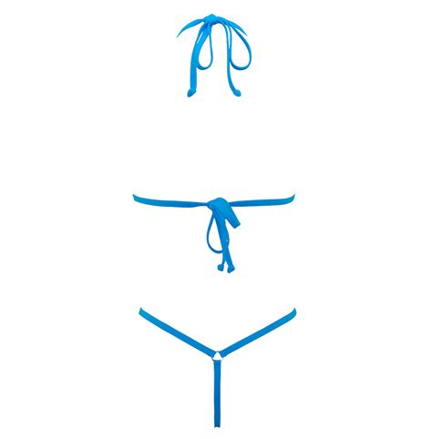 Sherrylo Turquoise Slutty Bikini G String One Piece Micro String