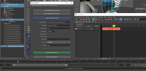 export clip ftom time editor work · issue 173 · iimachines maya2gltf