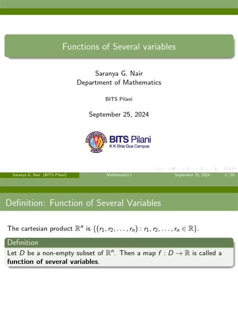 lec 19 functions of several variables pdf