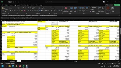 pairs trading strategy an excel program etsy