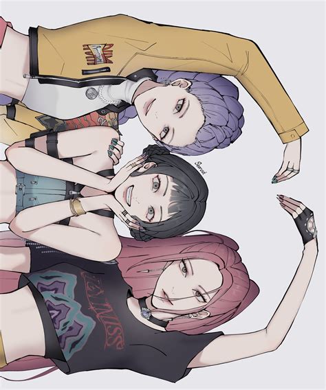 Rumi Zoey And Mira Kpop Demon Hunters Drawn By Searuui Danbooru