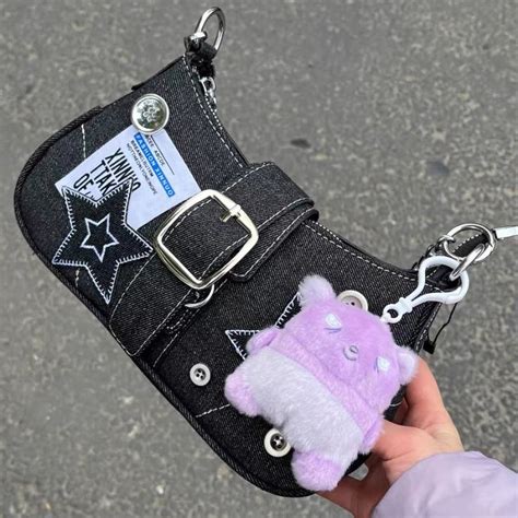 Greatbfb Xingx Denim Underarm Bag New Fashion Trendy Special Interest