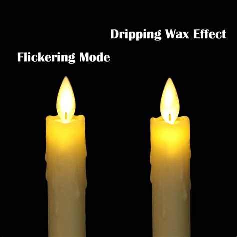 10pcs Swinging Dipped Wax Moving Wick Dancing Flam Grandado
