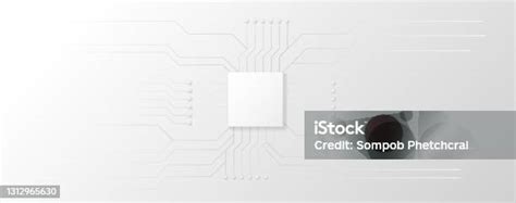 백 및 화이트 칩 보안 회로 기판 전자 또는 전기 라인 엔지니어링 기술 개념 벡터 배경 회로판에 대한 스톡 벡터 아트 및 기타