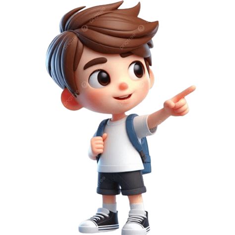 Un Niño De Dibujos Animados Señalando Algo Png Dibujos Un Niño De Dibujos Animados Señalando