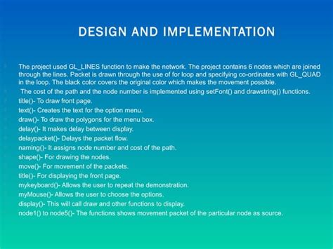 Computer Graphics Mini Project On Bellman Ford Algorithm Ppt