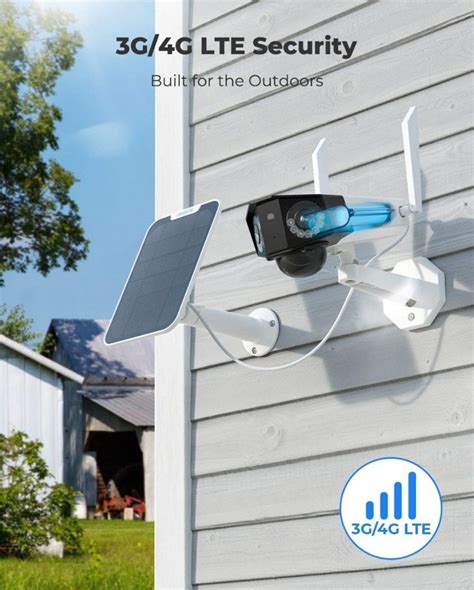 4g Lte Sim And Solar Panel Supported Camera Furniture And Home Living