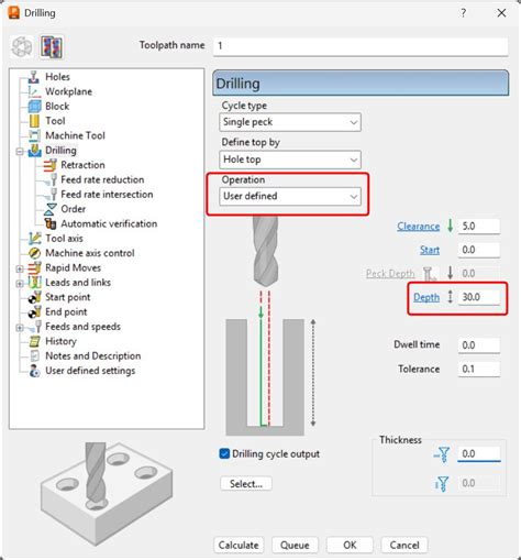 Multiple Drilling Cycles In Single Nc Program For Single Toolpath In