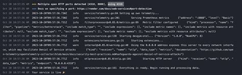 Open Telemetry Collector Render