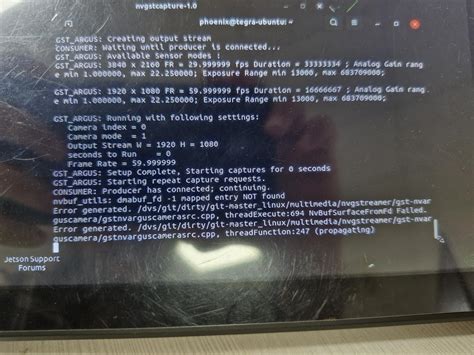 Nvbufutils Dmabuffd 1 Mapped Entry Not Found In Jetson Xavier Nx