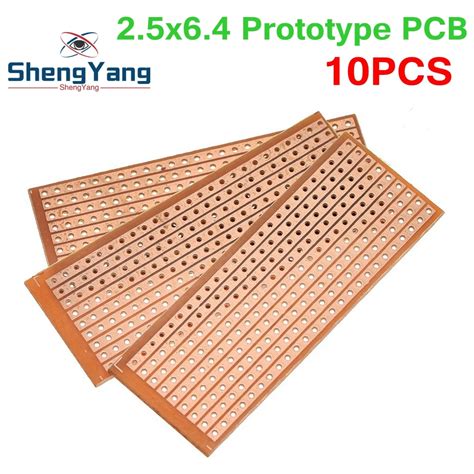 Diy 프로토타입 종이 Pcb 범용 실험 매트릭스 회로 기판 단일 행 연속 구멍 10 개 25x64 25x64cm 25x64mm Aliexpress