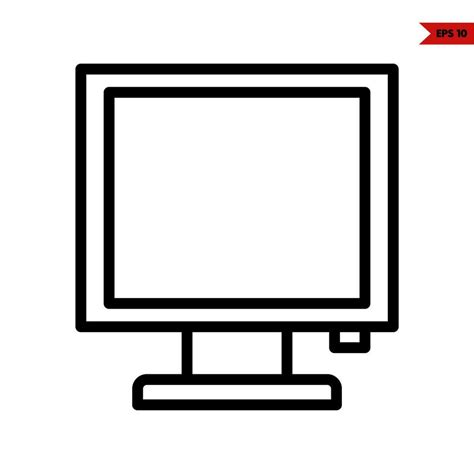 Computer Line Icon 24127719 Vector Art At Vecteezy