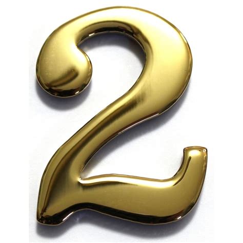 Number 2 2 Brass Numbers Better Box Mailboxes Brass Mail Box Numbers