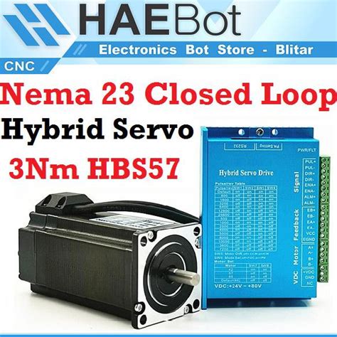 jual ~ ~ ~ ~ ] [ebs] kit motor stepper nema 23 closed loop 3nm servo