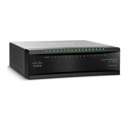 Cisco SMB SF100D 16 EU SF100D 16 16 Port 10 100 Desktop Switch