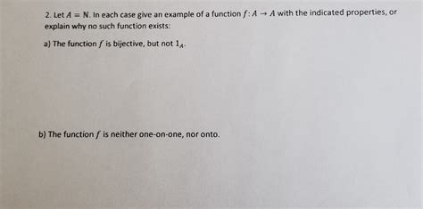 Solved Let A N In Each Case Give An Example Of A Chegg