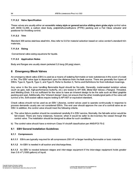 Api 553 Section 8 Pdf