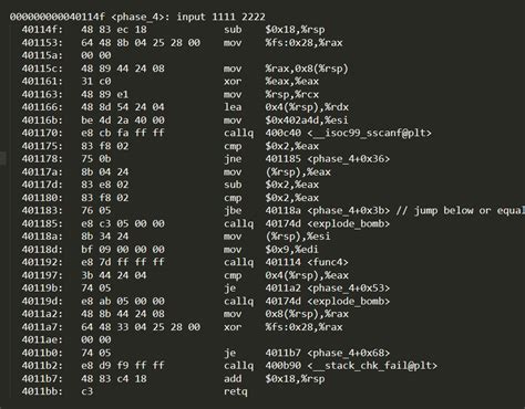 I Am Stuck On Doing This Phase Of The Binary Bomb Lab