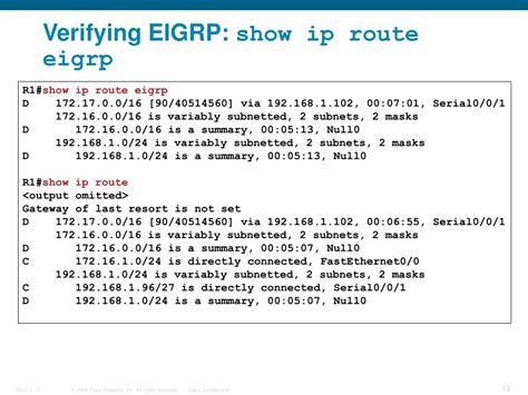 Ppt Configuring Eigrp Powerpoint Presentation Free Download Id409663