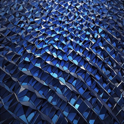 Premium AI Image Beautiful Blue Hexagon Abstract