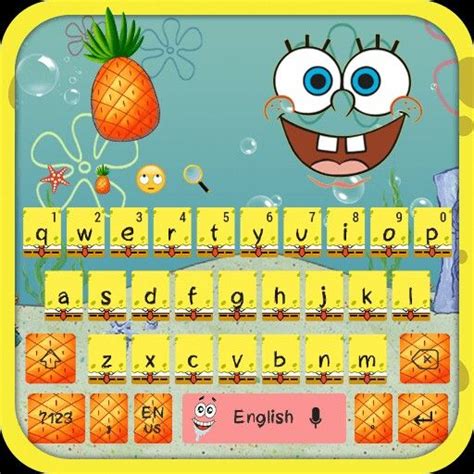 Facemoji Keyboard Theme Spongebob Spongebob Keyboard Hello Kitty