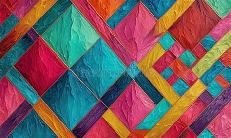 Vibrant Abstract Composition Features Grid Intersecting Diagonal Lines