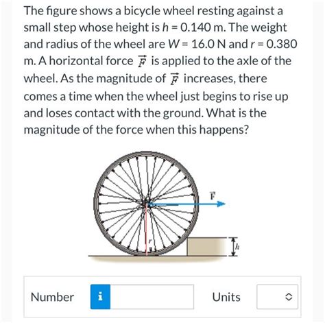 Solved The Figure Shows A Bicycle Wheel Resting Against A