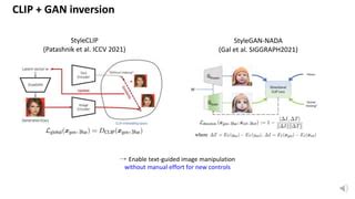 DiffusionCLIP: Text-Guided Diffusion Models for Robust Image Manipulation | PPT
