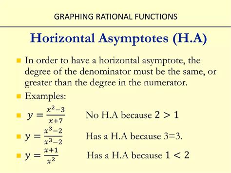 Graphing Rational Functions Pptx