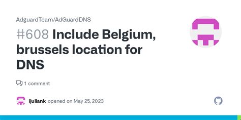 Include Belgium Brussels Location For Dns · Issue 608 · Adguardteamadguarddns · Github