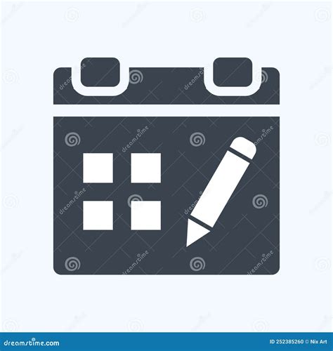 Icon Create Event Suitable For User Interface Symbol Glyph Style Simple Design Editable