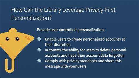 how can libraries implement privacy first personalization ebook friendly