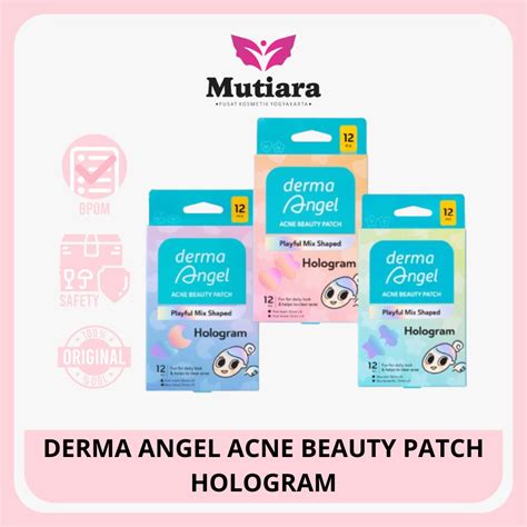 Jual Derma Angel Acne Beauty Patch Hologram Isi 12 Shopee Indonesia