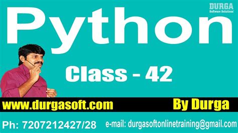 Learn Python Programming Tutorial Online Training By Durga Sir On 24 03