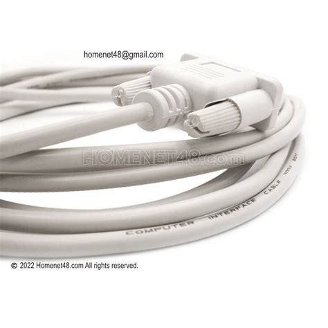 สาย rs232 serial port db9 เข้าหัวพินแบบตรง homenet48